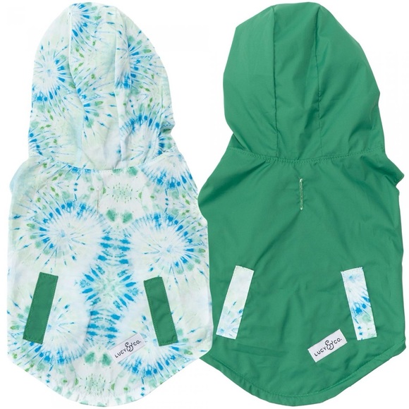Dog | Last Chancelucy Co Dog Reversible Raincoat Coat Jacket Tie Dye ...